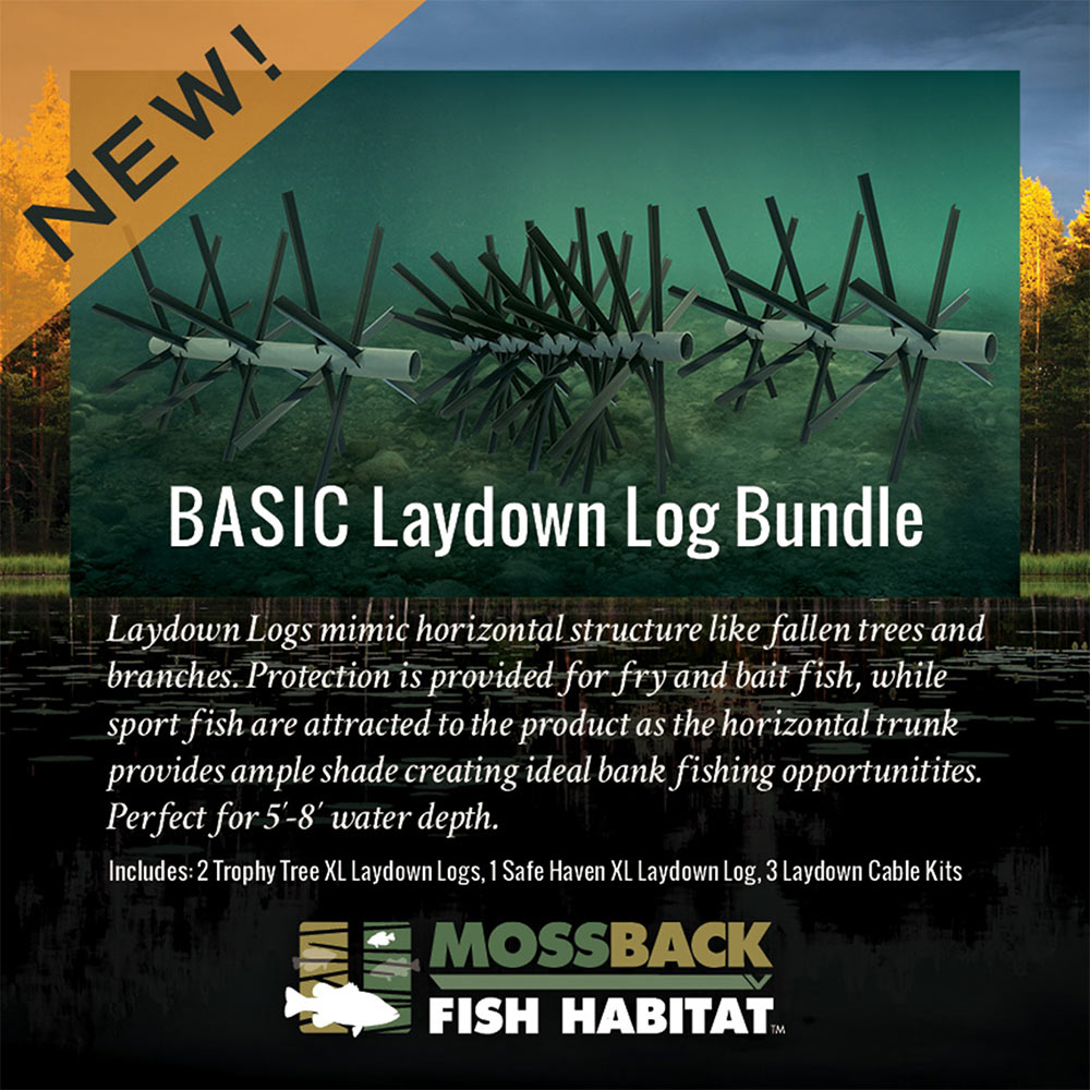 MossBack Basic Laydown Log Bundle | MossBack Fish Habitat
