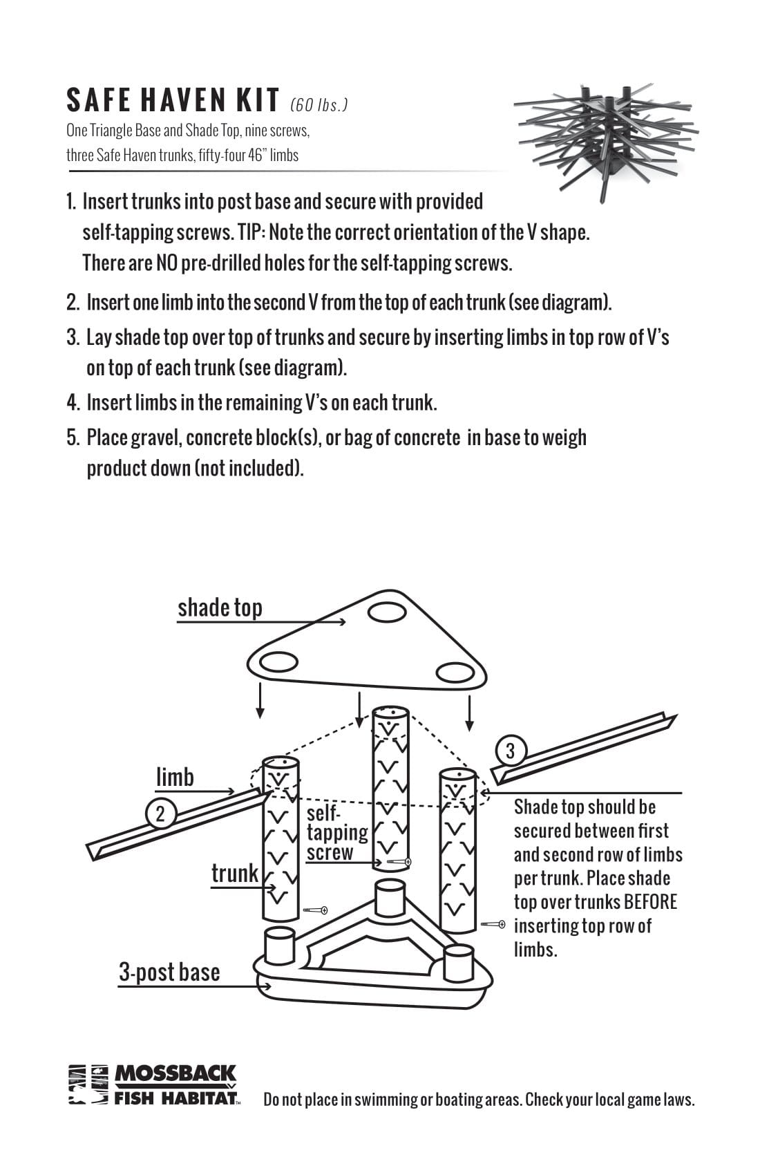 The MossBack Safe Haven Kit | MossBack Fish Habitat
